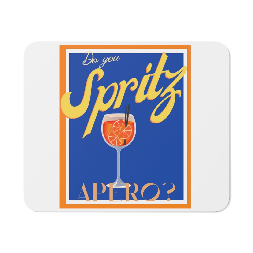 Vintage Aperol Spritz Print Desk Mouse Pad - Etsy