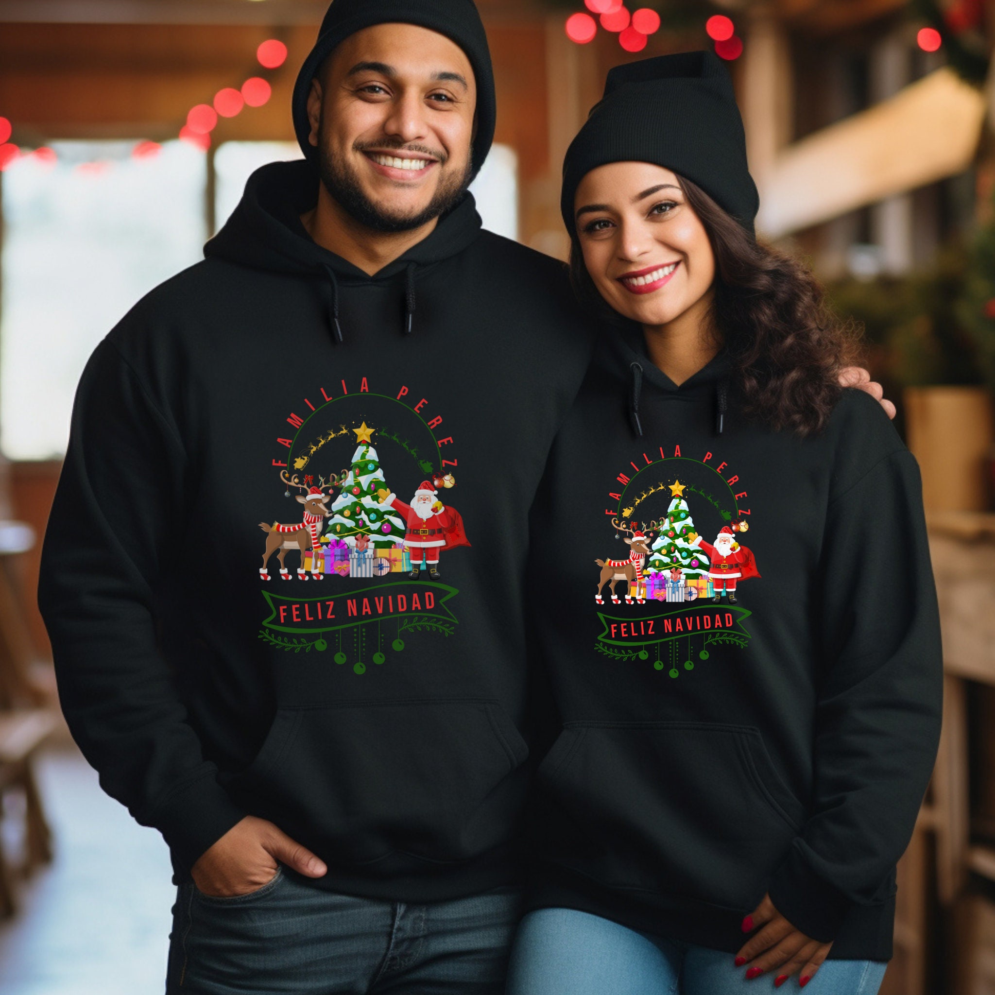 Sudadera Con Capucha Feliz Navidad, Sudaderas Navideñas, Regalos ...