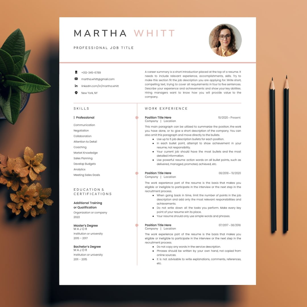 Best ATS Friendly Professional Resume Templates for Google Docs, Ms ...