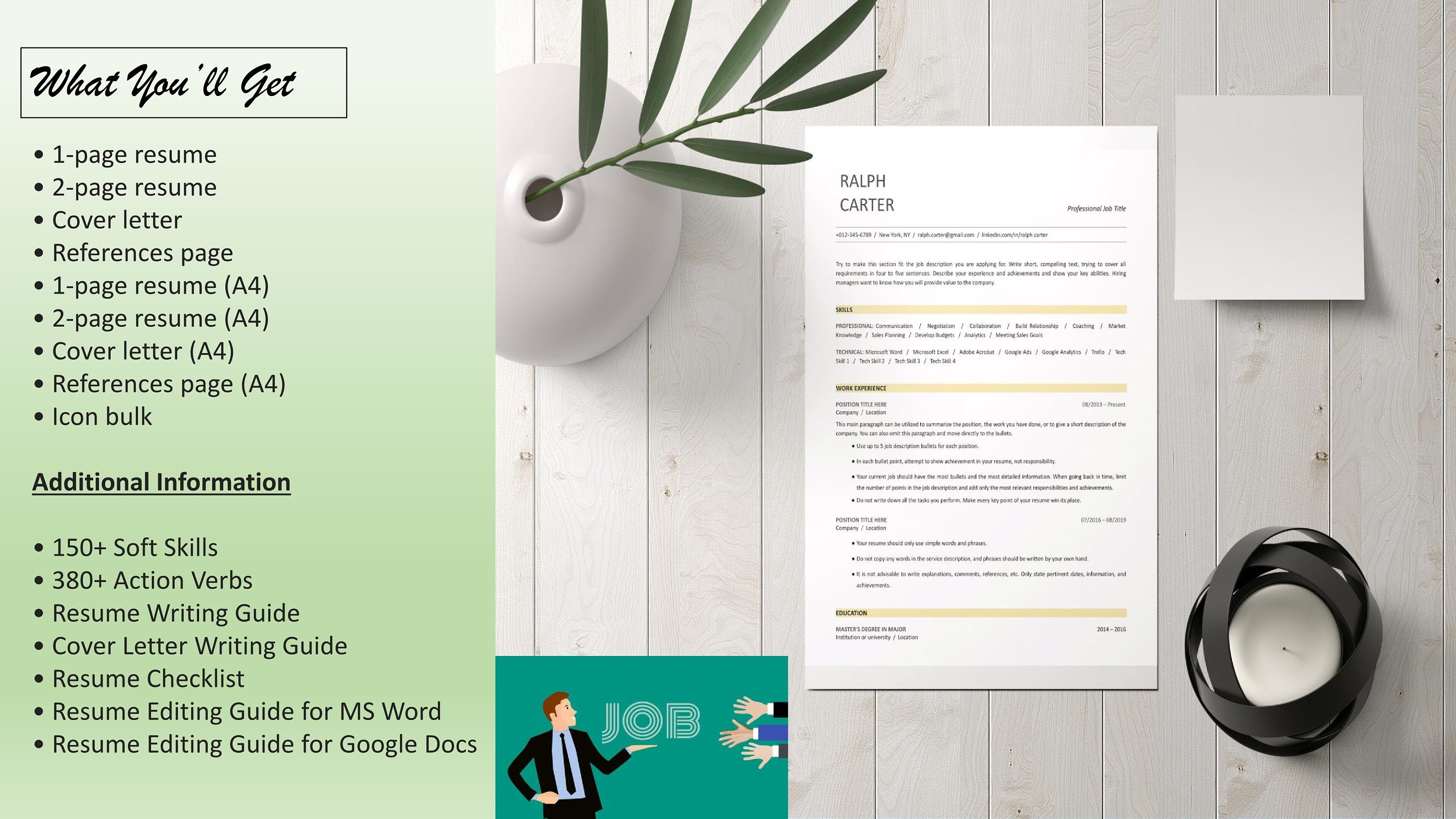 Best ATS Friendly Professional Resume Templates for Google Docs, Ms ...