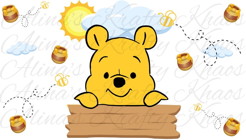 Winnie the Pooh Kids Tumbler Wrap - Etsy