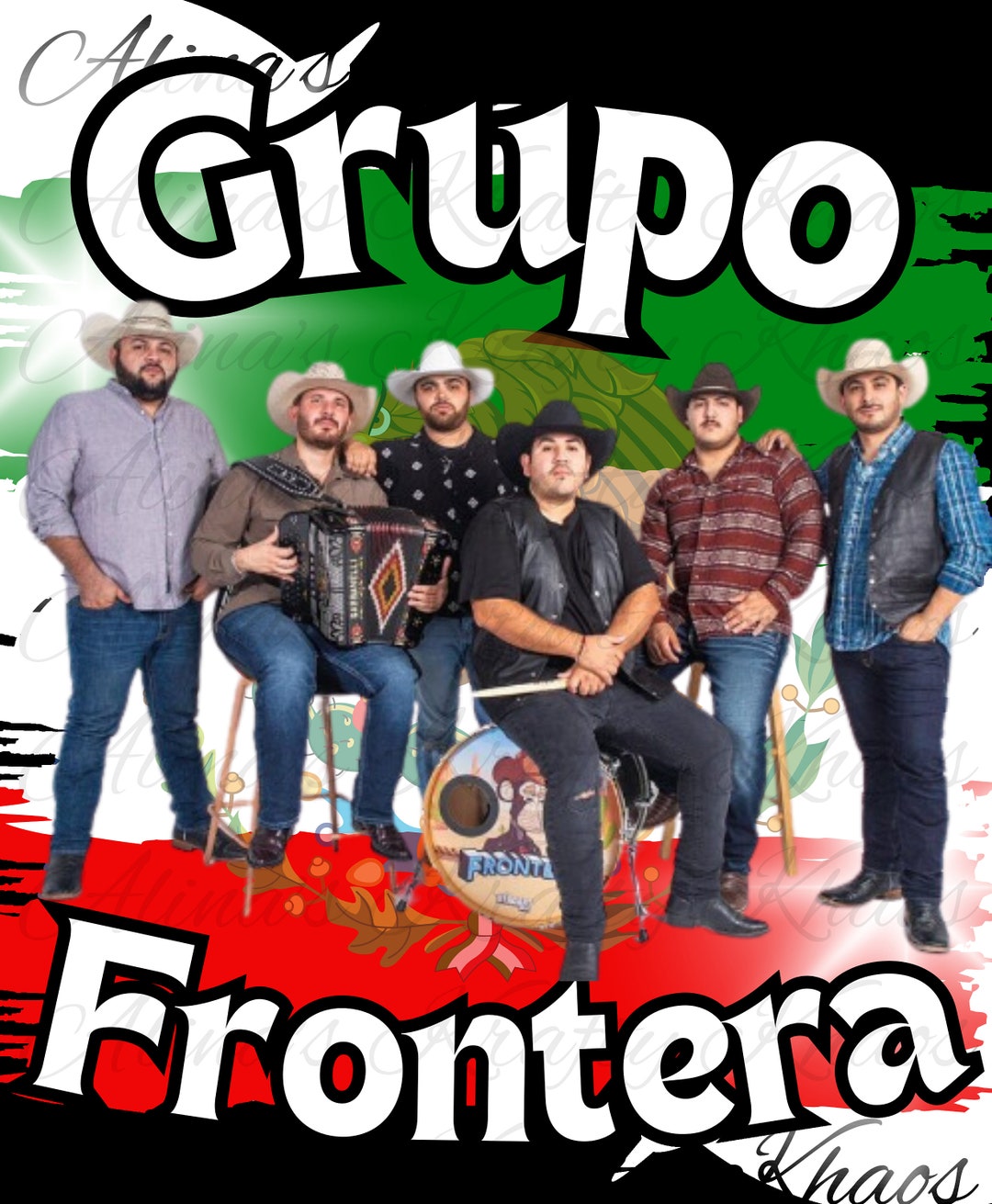Grupo Frontera Png. - Etsy