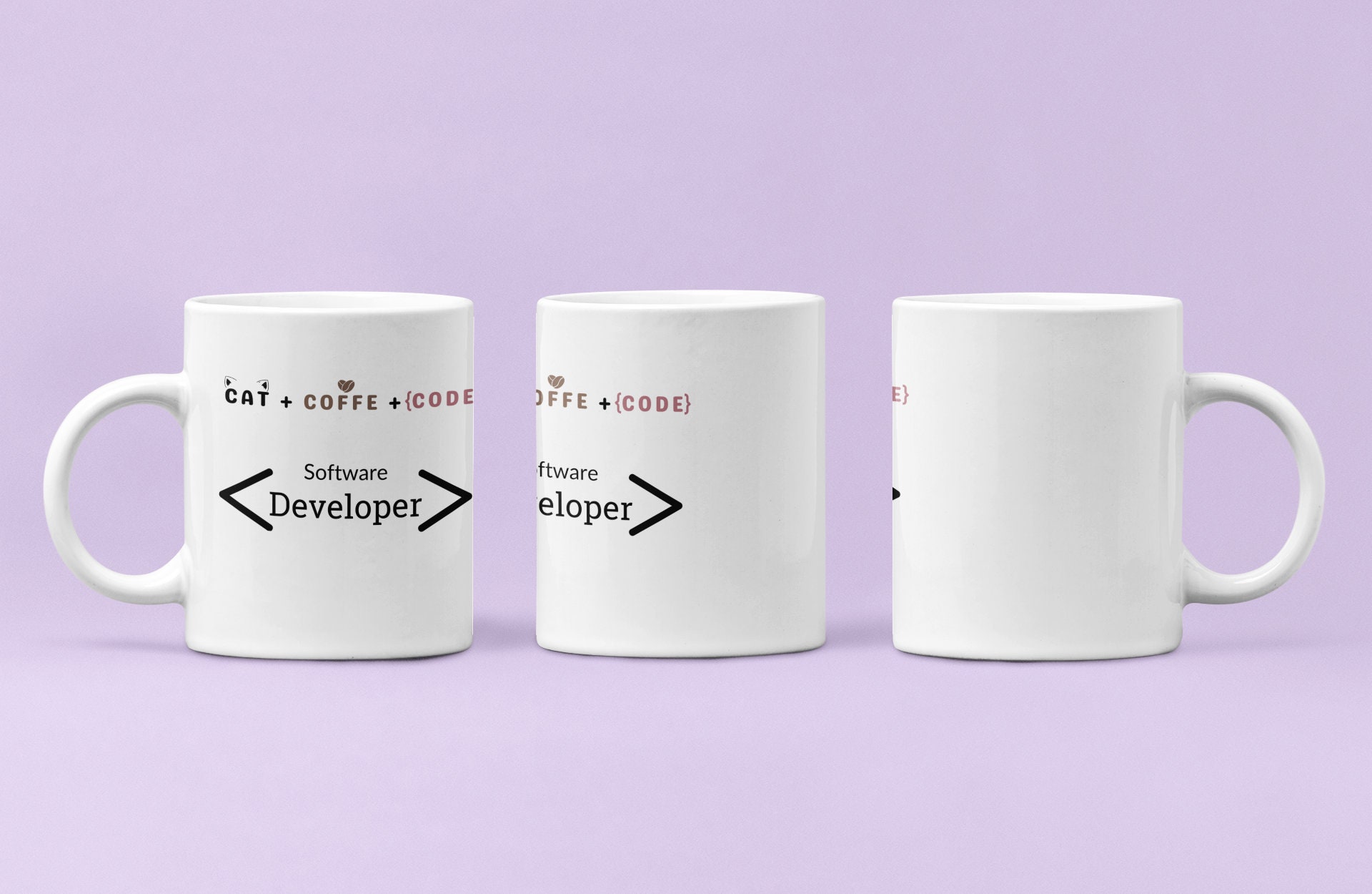 Software Developer Mug Coffee Cat Coffeee Code Mug Mug For Developer Programmer Or Engineer