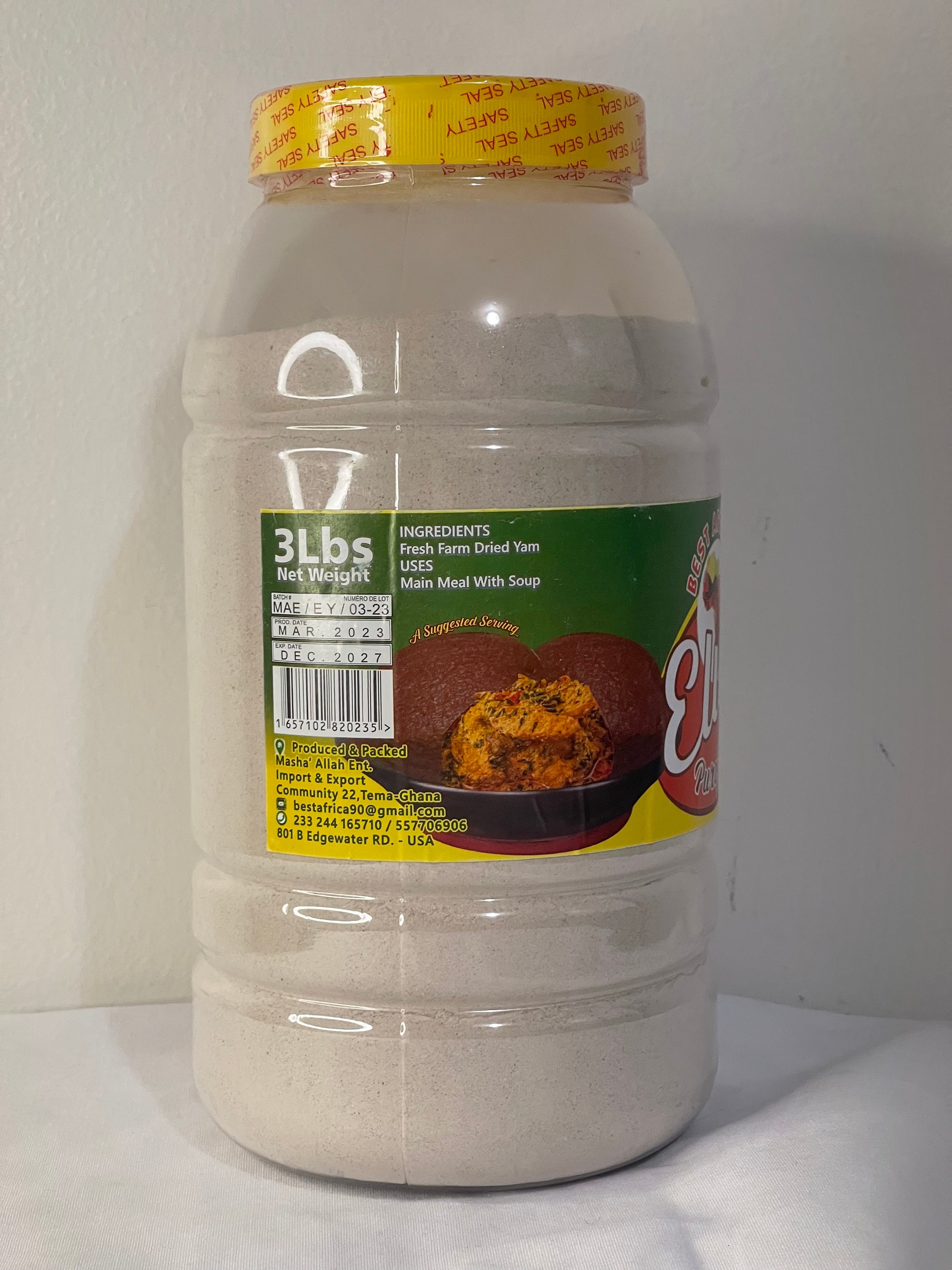 Best African Elubo 3lbs Pure Yam Flour - Etsy