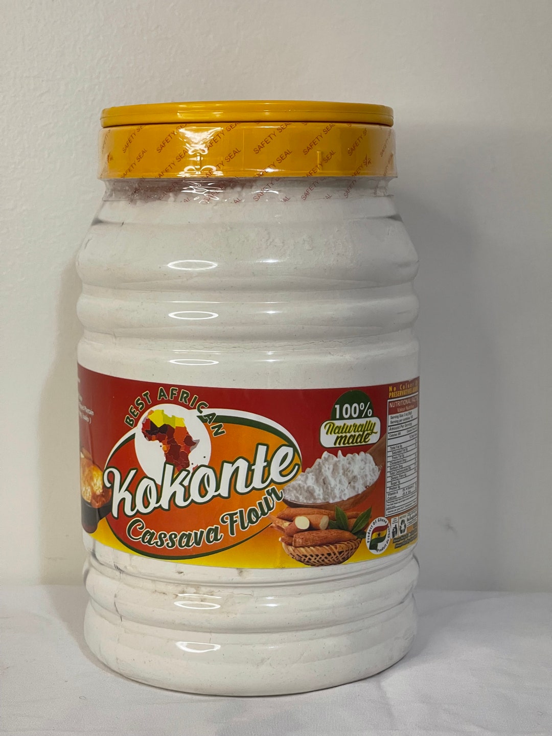 Best African Kokonte Cassava Flour 4lbs 100% Naturally Made in Ghana ...