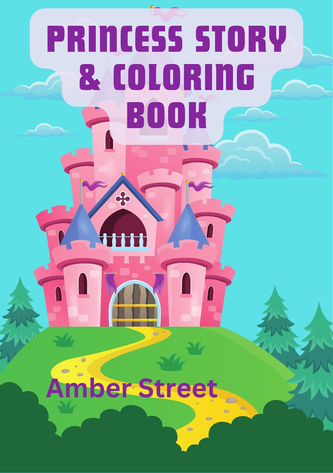 Princess Story and Coloring Book PDF Digital Download Digital Coloring ...