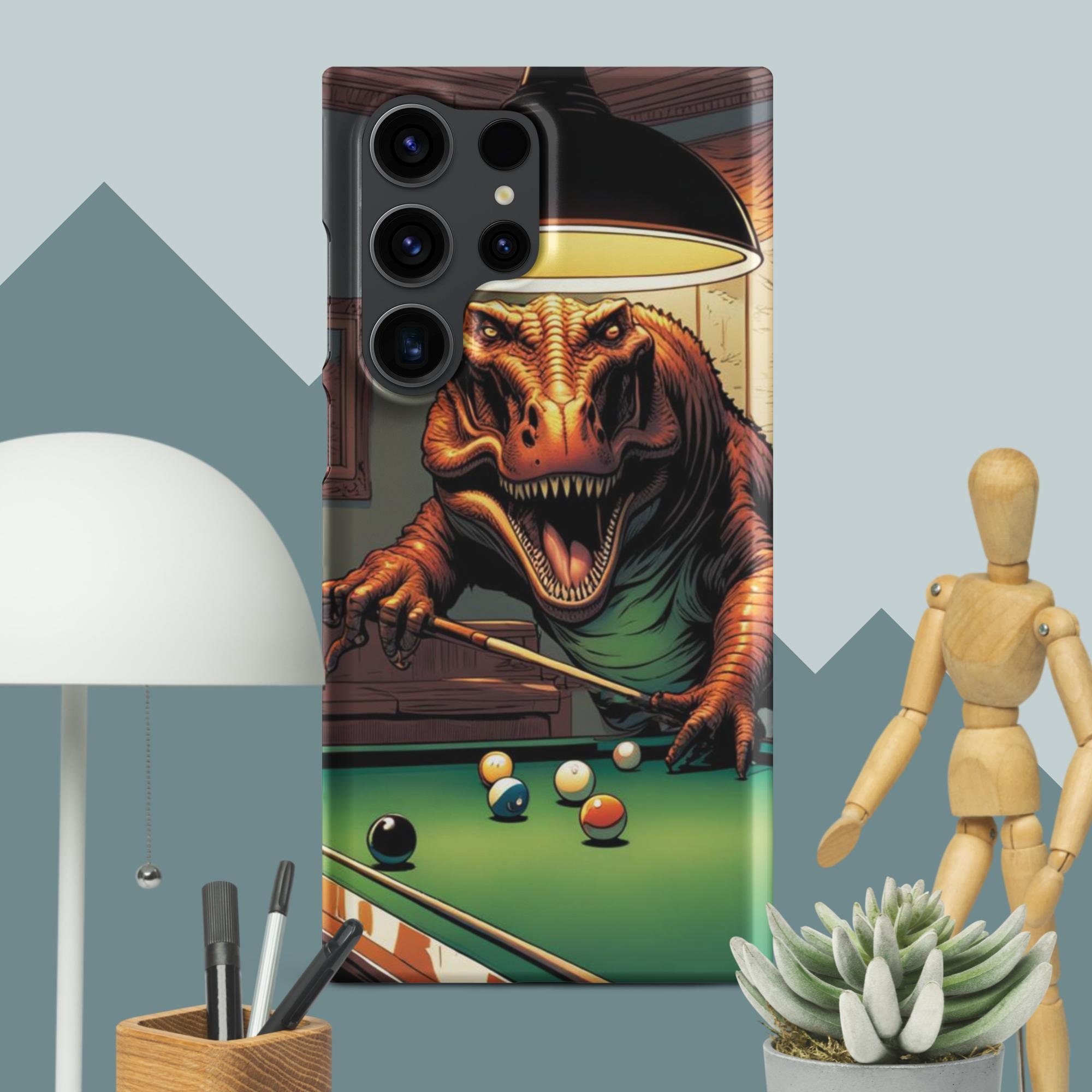 Scary T-rex Playing Pool/billiards, Snap Case for Samsung®, Tyrannaurus ...