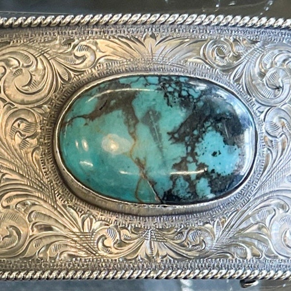 Turquoise Belt Buckle - Etsy