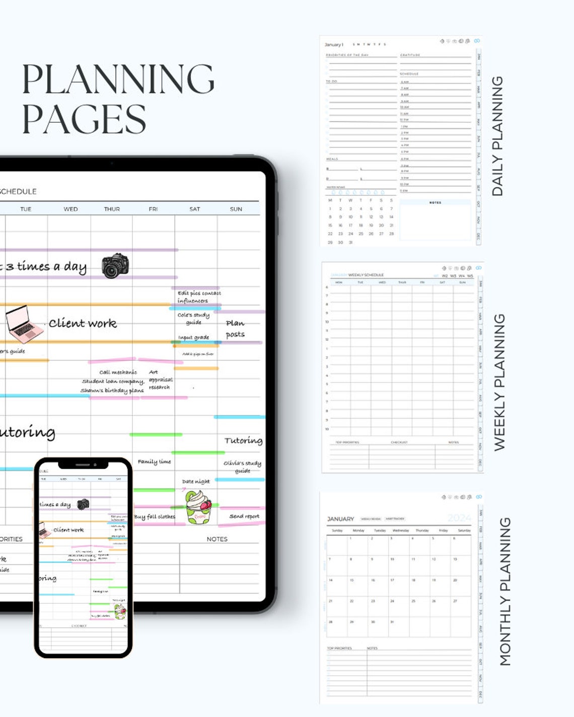 Life Sync Digital Planner 2024 Calendar ADHD Calendar Goodnotes ...