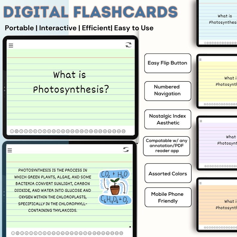 Digital Flashcards: Interactive Study |spaced Repetition | Goodnotes ...