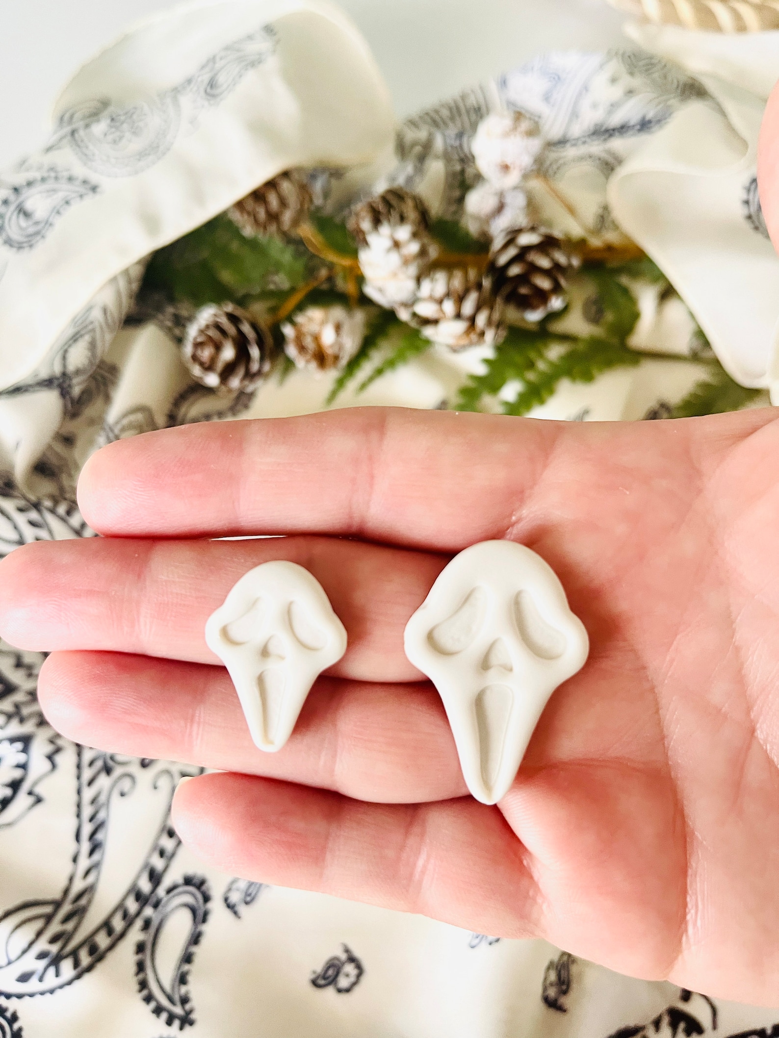 Polymer Clay Cutter STL File, Ghost Mask, Ghost Face , Halloween Clay ...