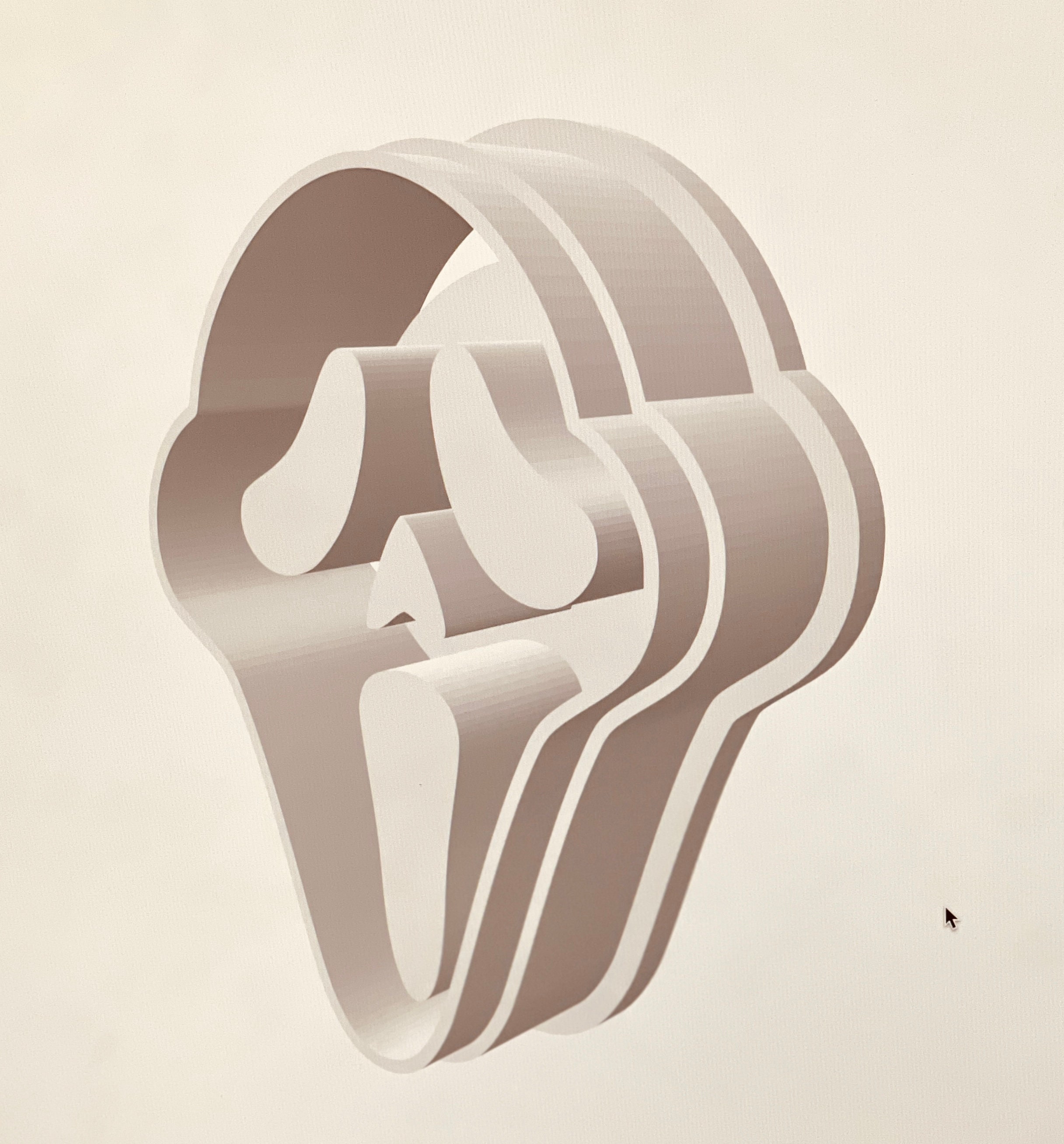 Polymer Clay Cutter STL File, Ghost Mask, Ghost Face , Halloween Clay ...