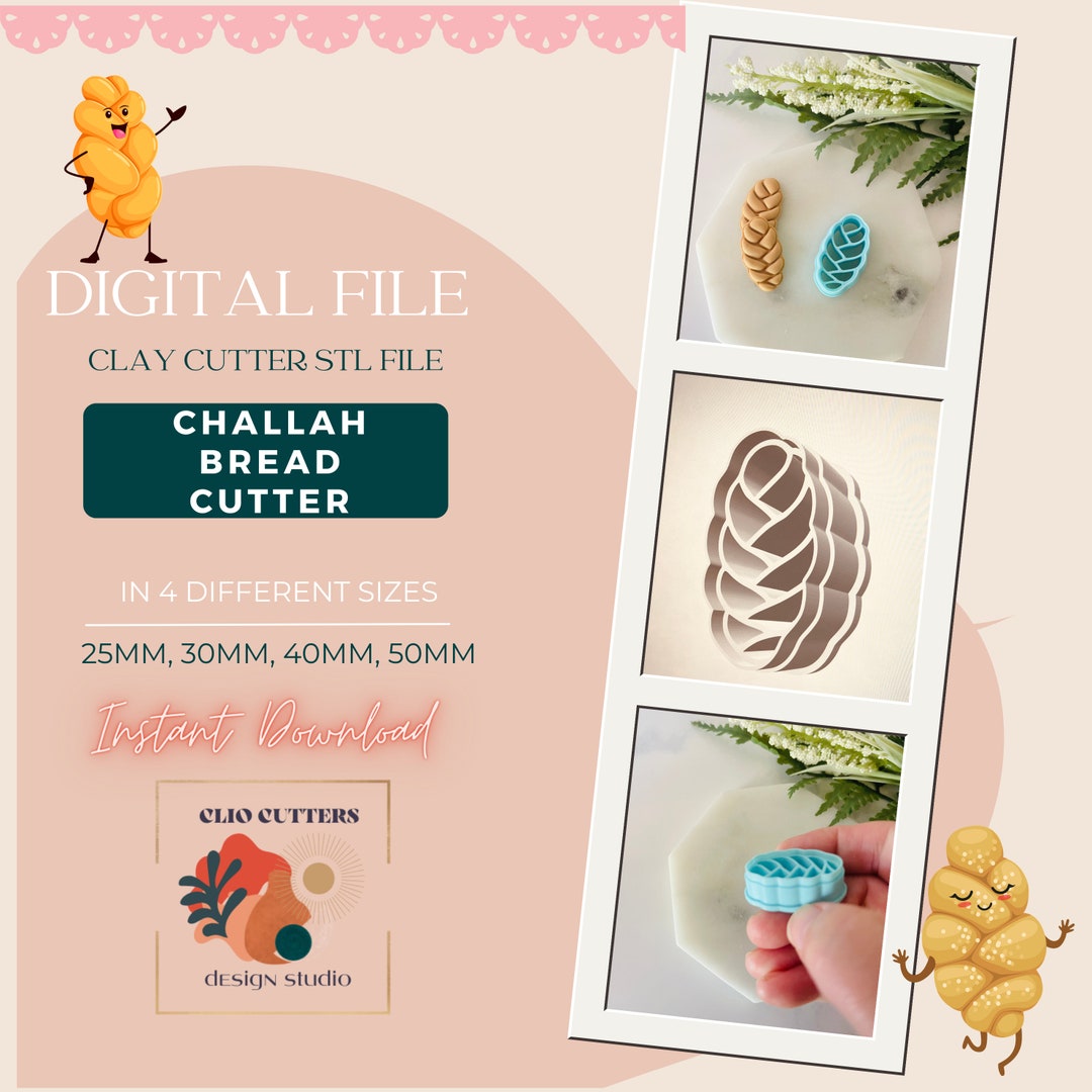 Polymer Clay Cutter STL File, Toast, Bread Slice, Breakfast Shape ...