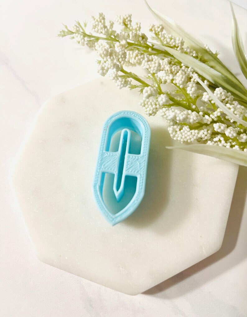 Polymer Clay Cutter STL File, Dagger Shape, Digital File, Dagger Cutout ...