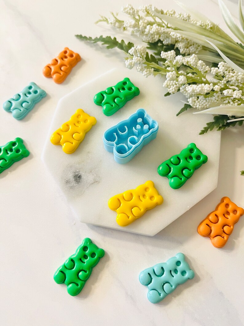Polymer Clay Cutter STL File, Gummy Bear Cutter, Bear Shape, Digital ...