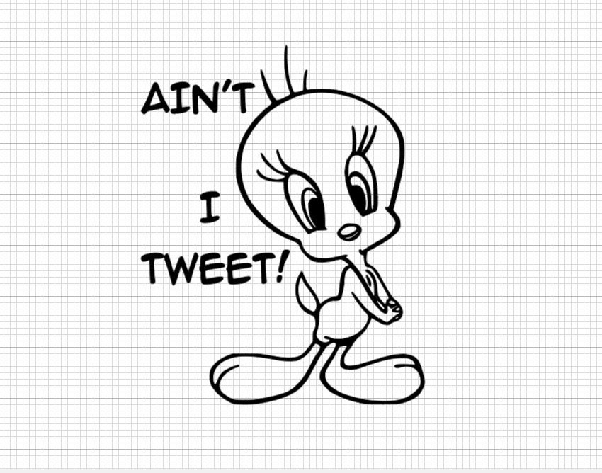 Tweety Bird Svg, Funny Bird Quote Svg, Svg Files, Digital Download, Svg ...