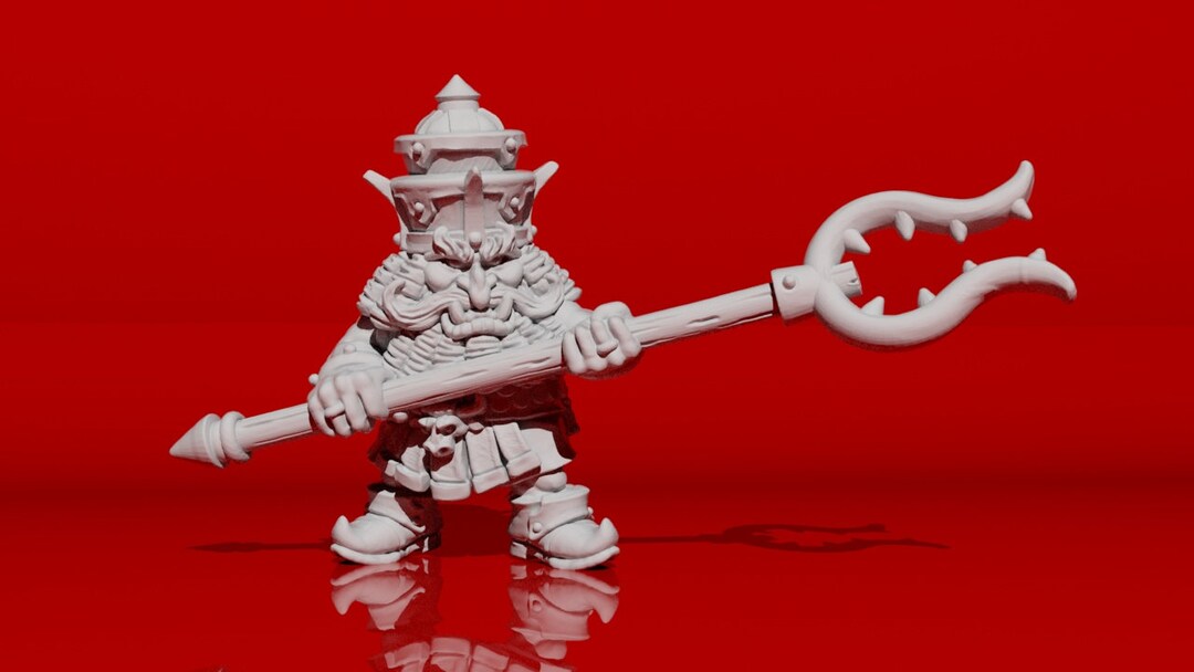 Evil Dwarf Mancatcher Fabelzel Fantasy Chaos RPG Miniature Dwarves ...