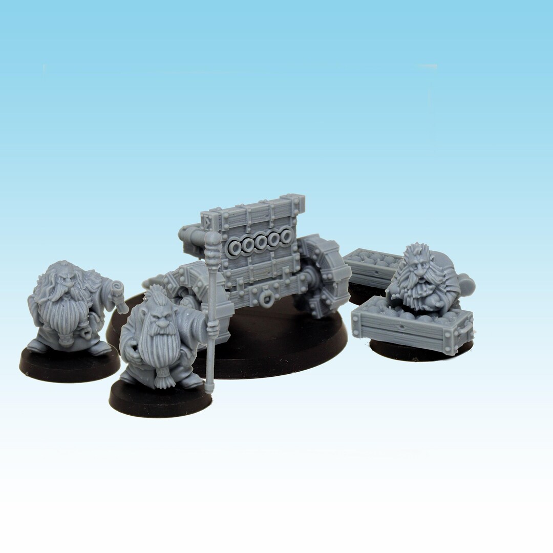 Dwarven Organ Gun - Imperial Dwarf Siege Weapon - MOM Miniatures for ...