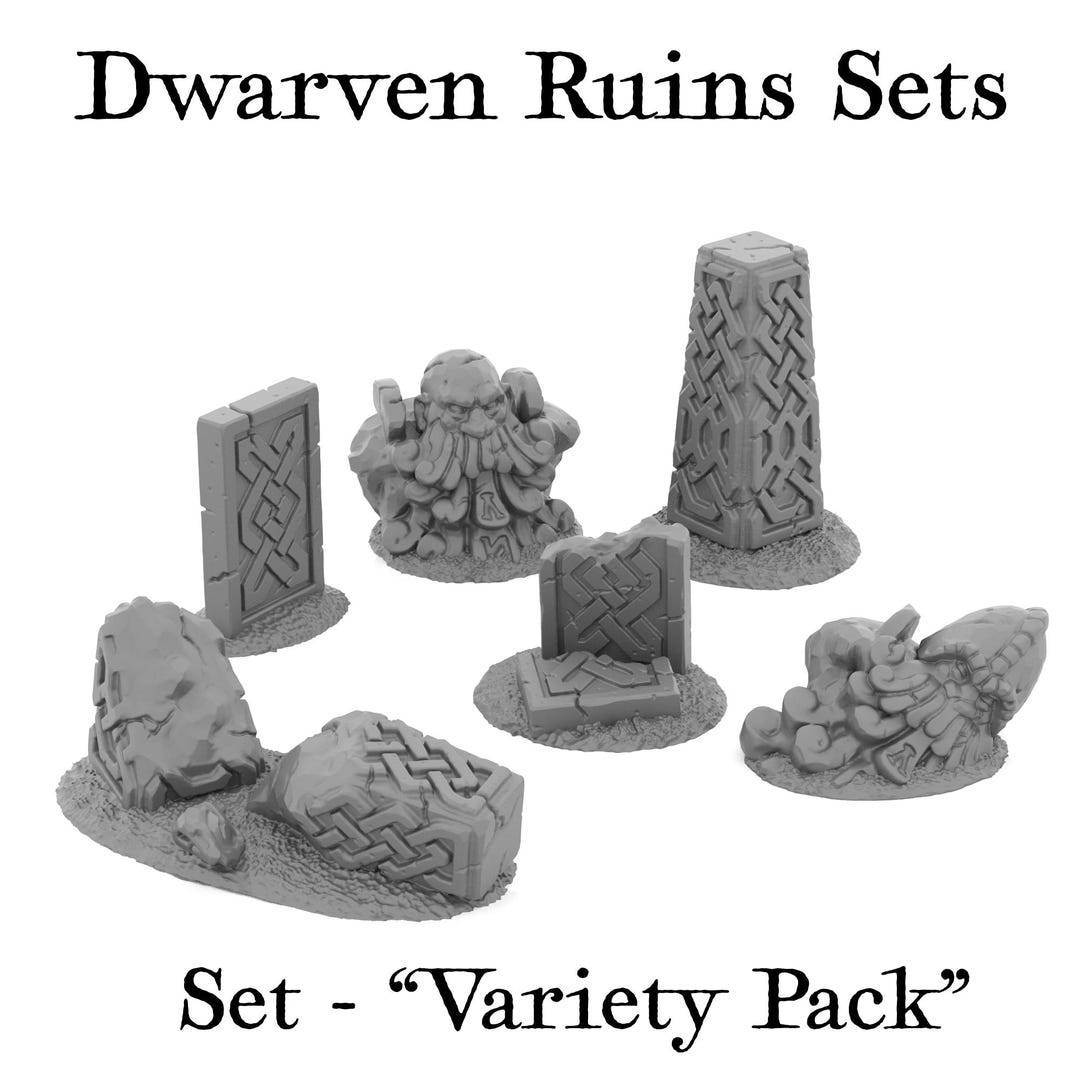 Dwarven Ruins - Dwarf Statues - Dwarf Terrain Features Sets by ...