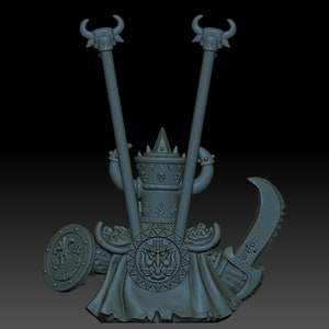 Evil Lord Herzull Evil Dwarf Hero / Champion / King / Tyrant With Magma ...