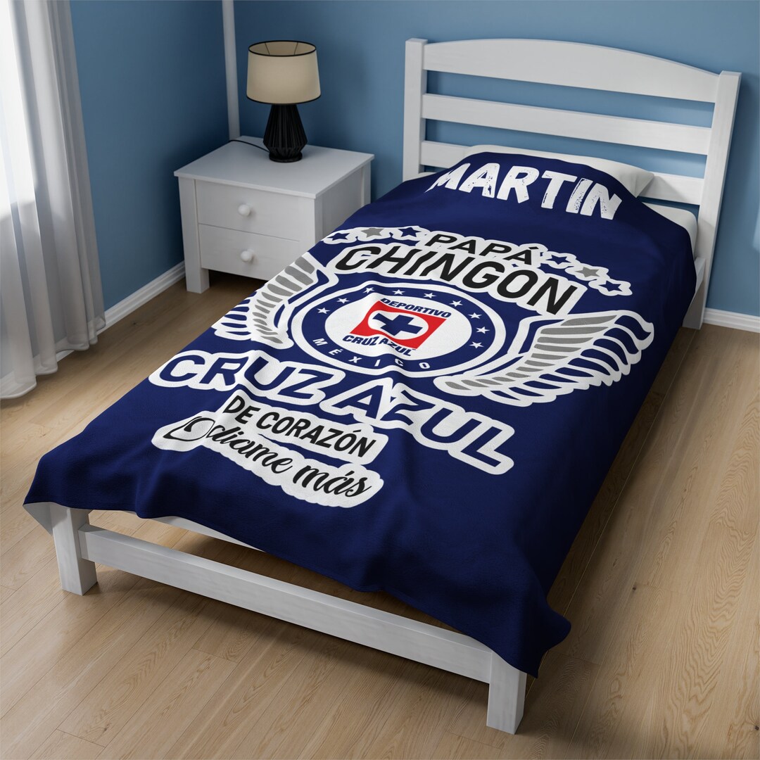 Personalized Blanket Cruz Azul, Mexican Futbol Soccer Gift, Regalo Para ...