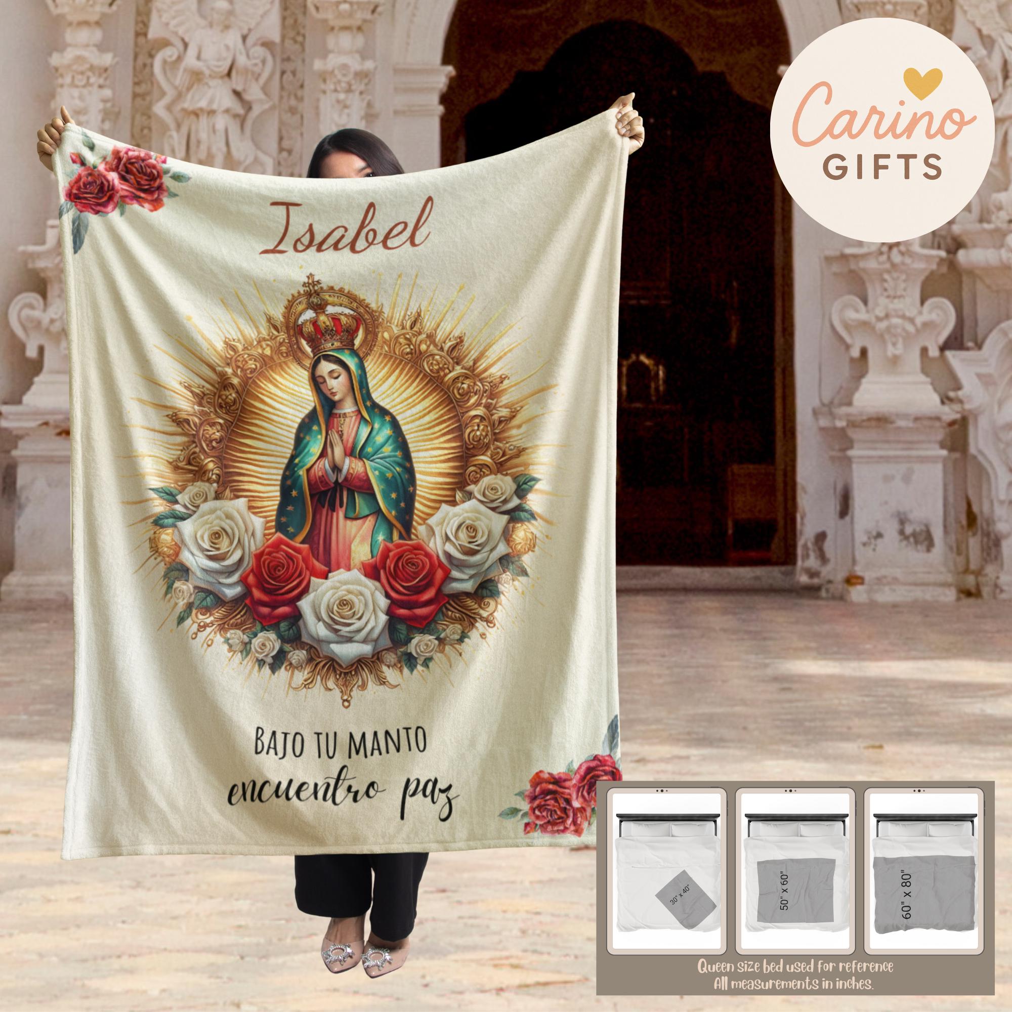 Personalized Our Lady of Guadalupe Blanket, Custom Name Gift, Fiestas ...