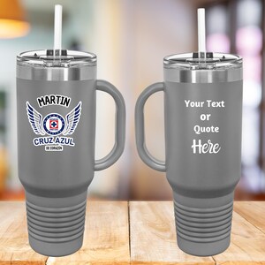 Personalized Cruz Azul Insulated Travel Mug,mexican Soccer Gift, Regalo ...
