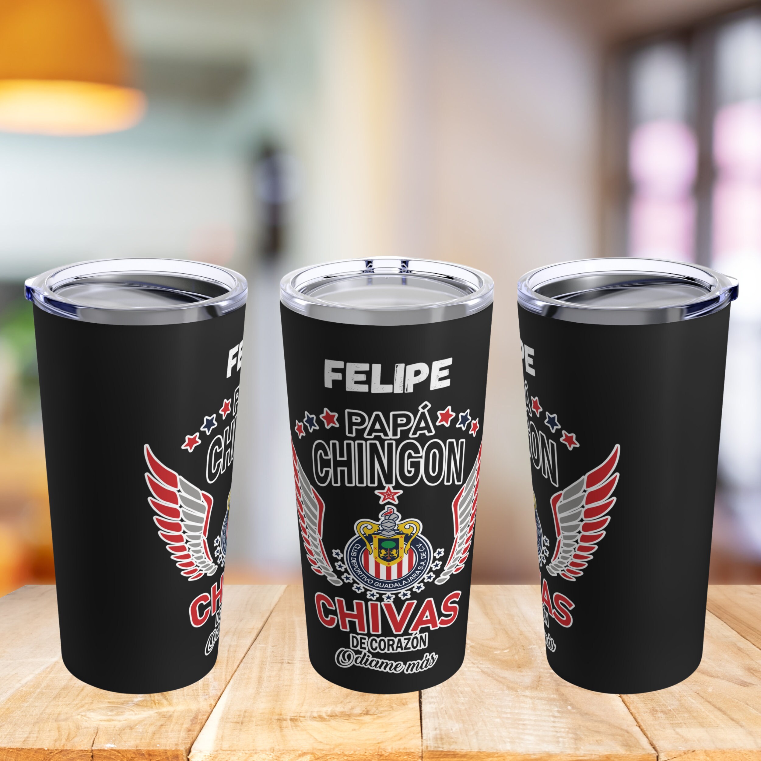 Personalized Papá Chingón Tumbler,mexican Gift,mexican Dad,equipos ...