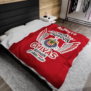 Personalized Blanket Chivas, Mexican Futbol Soccer Gift, Regalo Para ...