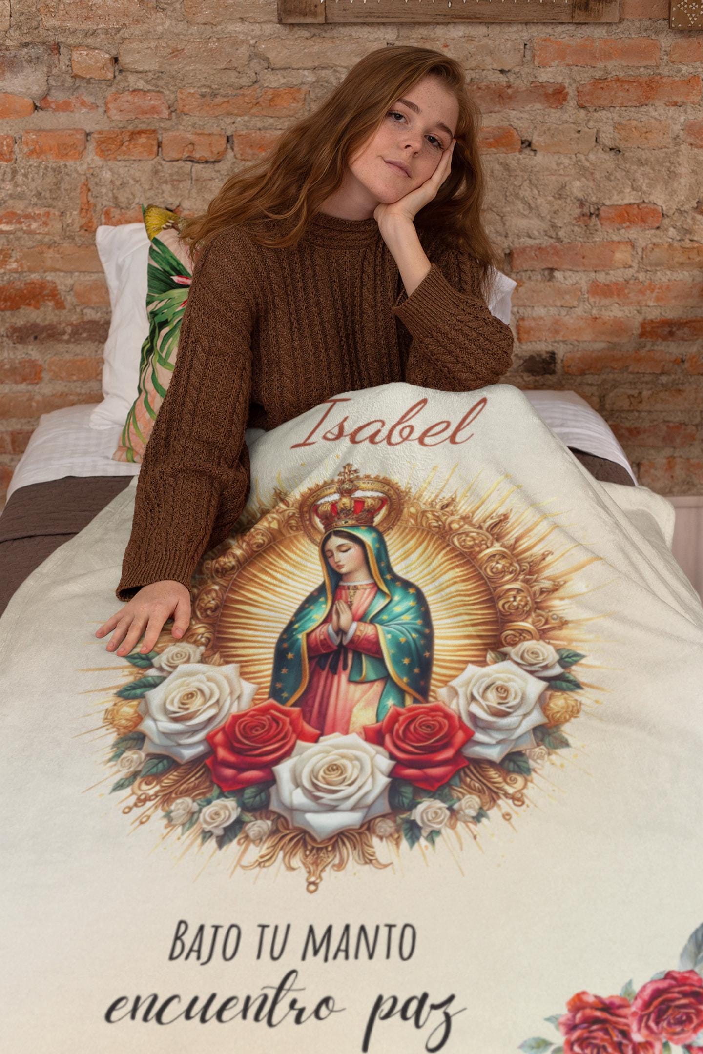 Personalized Our Lady of Guadalupe Blanket, Custom Name Gift, Fiestas ...