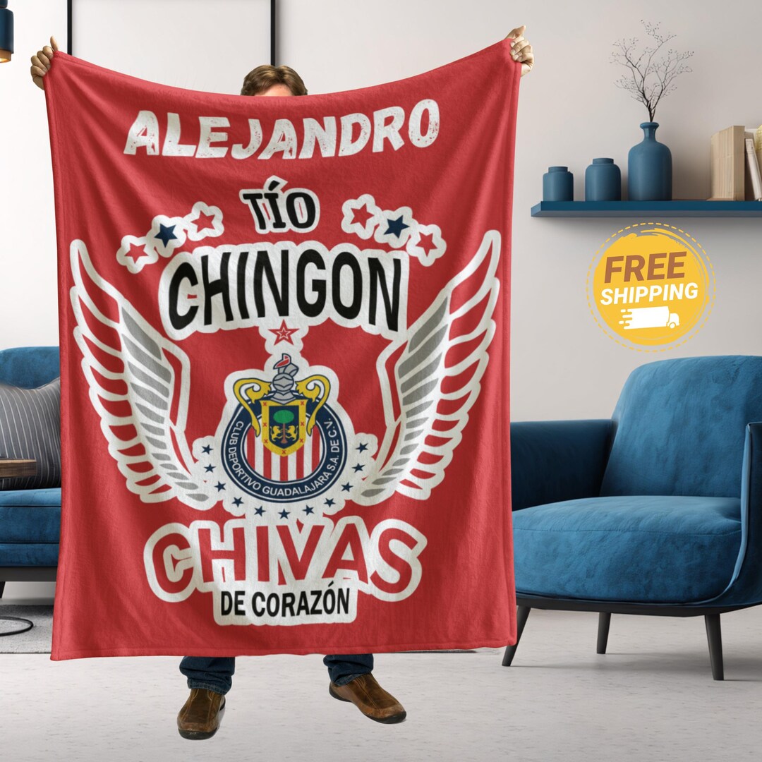 Personalized Chivas Blanket, Gift for Abuelos Tios Papás Padrinos ...