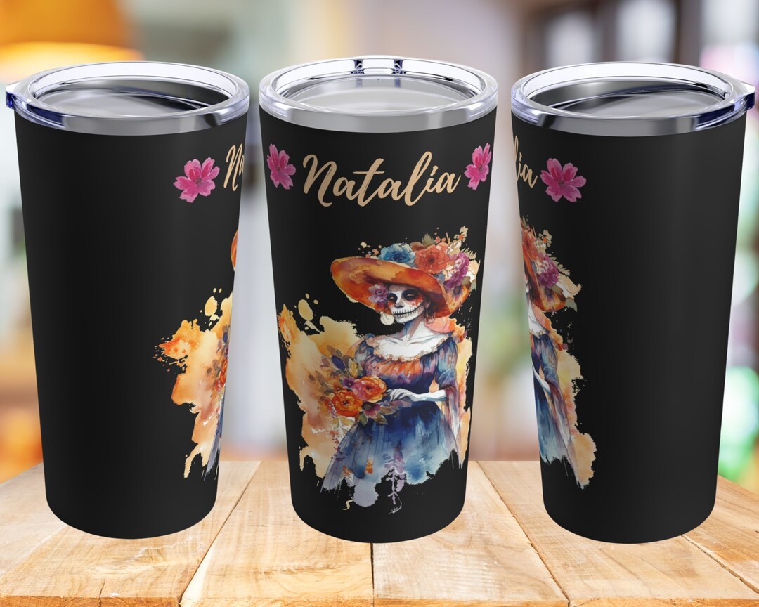 Personalized Tumbler La Catrina, La Catrina Tumbler, La Catrina Mug ...