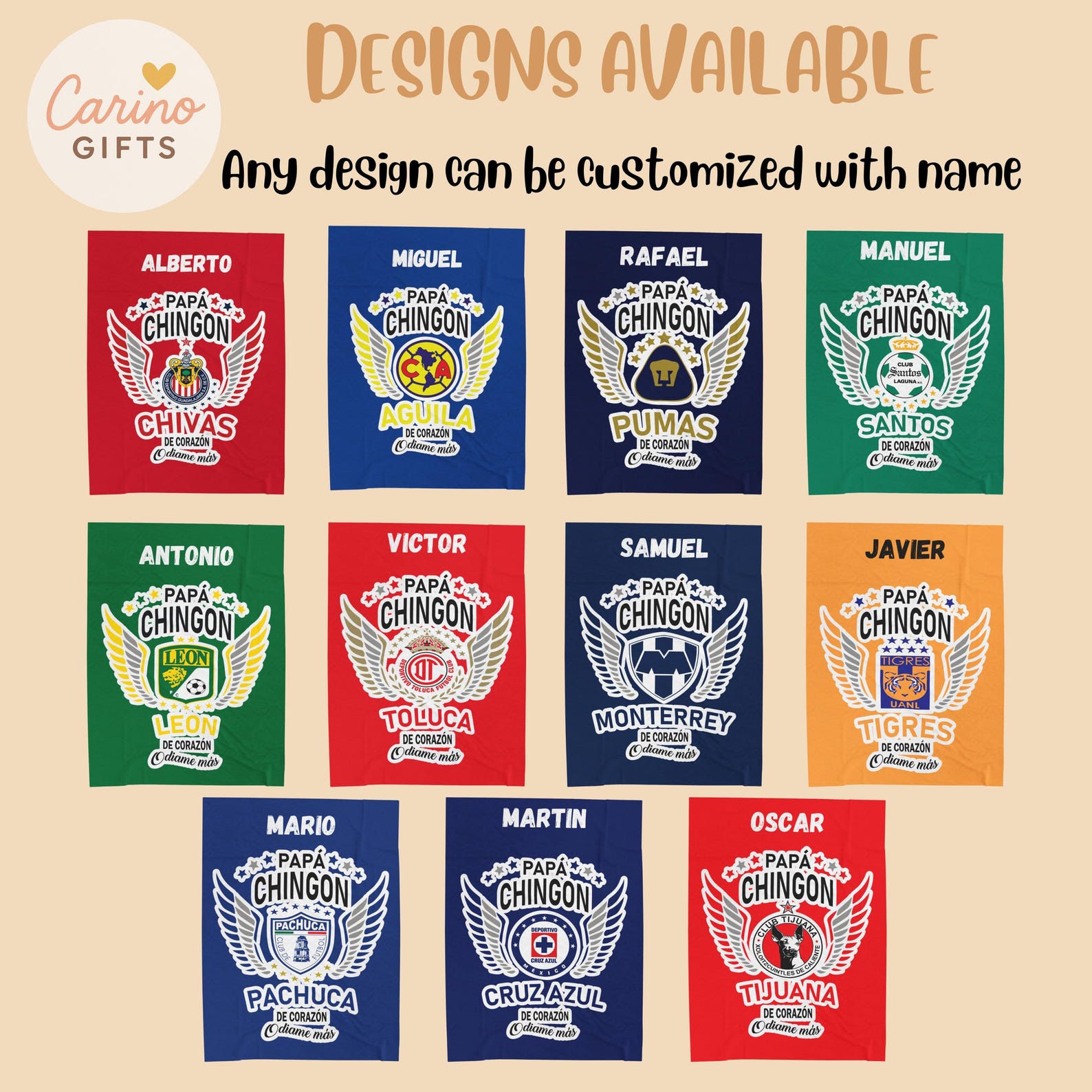 Personalized Blanket Chivas, Mexican Futbol Soccer Gift, Regalo Para ...