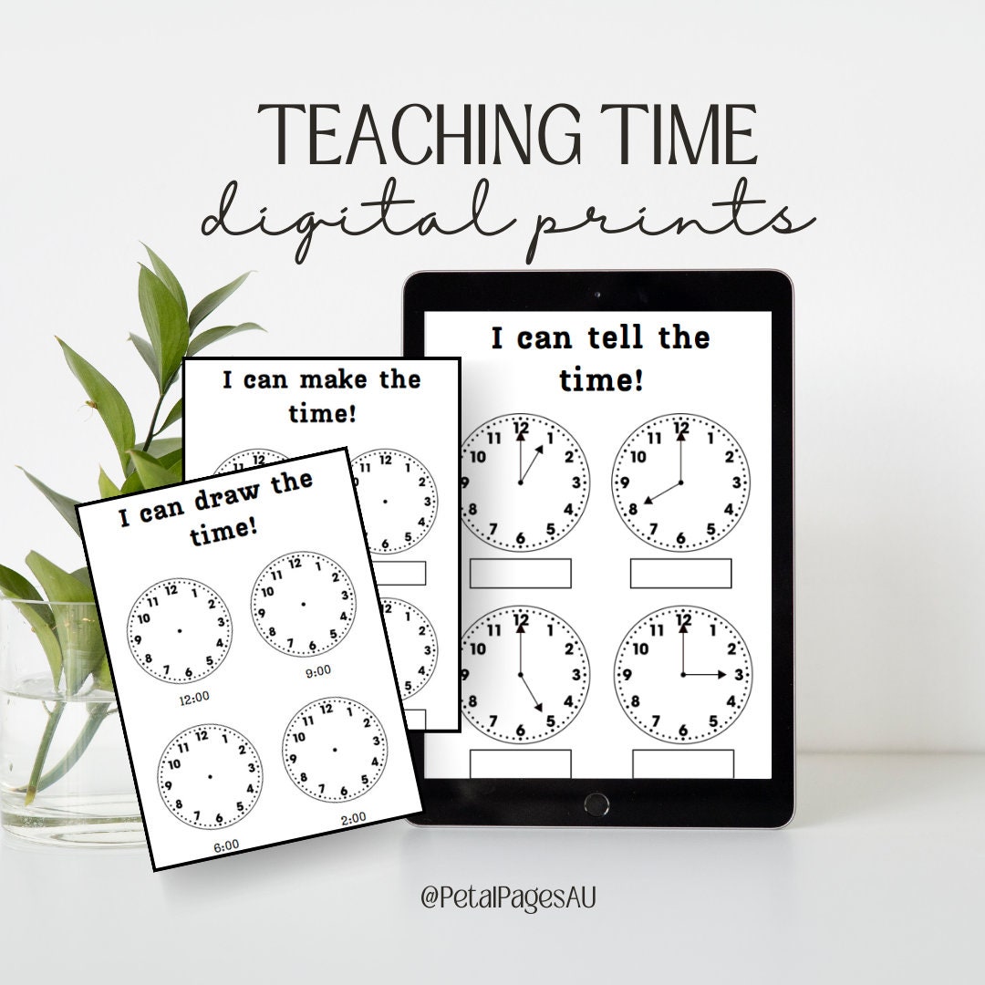 Engaging Time-telling Worksheets for Kids - Australian Curriculum ...