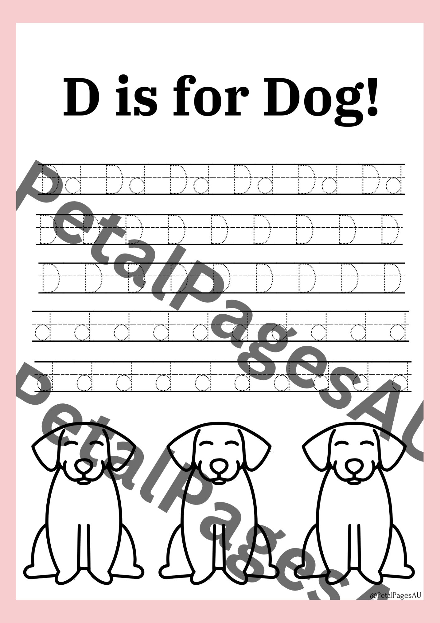 Upper And Lowercase Traceable Alphabet Sheets 26 Sheets Etsy