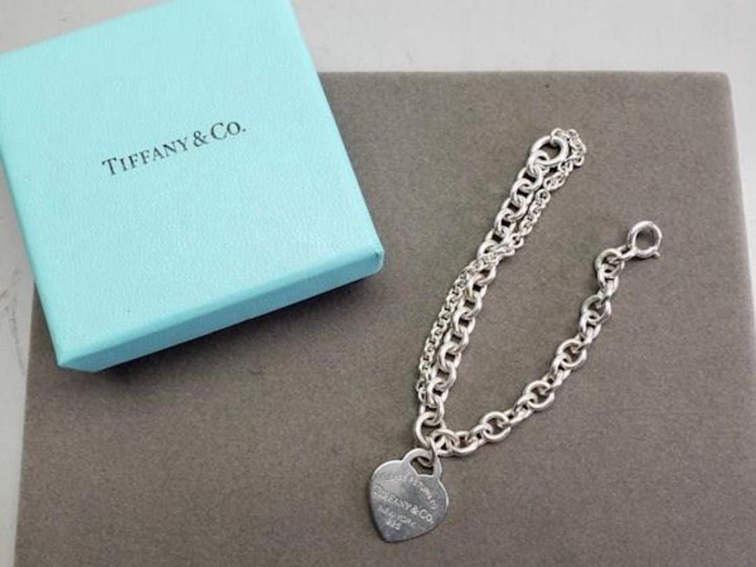 Hard to Find Tiffany & Co. Double Chain Bracelet With Double Sided ...