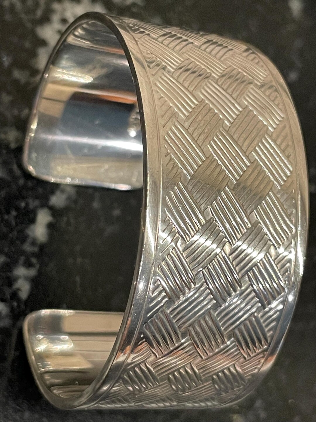 RARE Mid-century Tiffany & Co. Makers Sterling Silver 925 Basket Weave ...