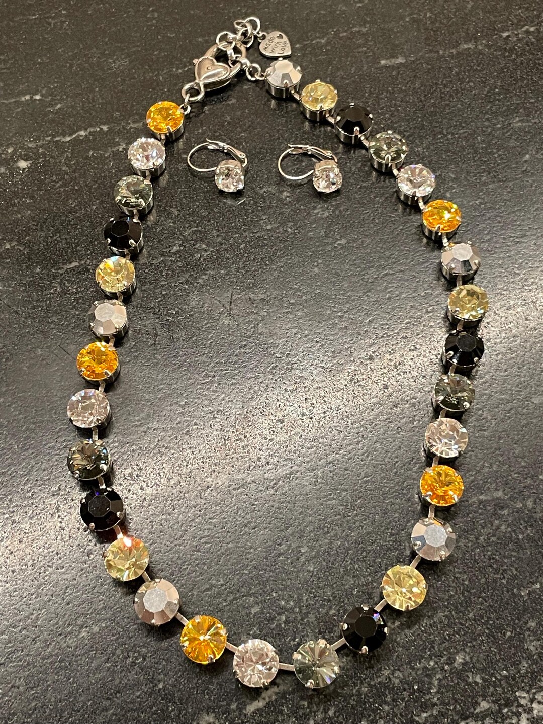 Sabika Style like Crystal Necklace & Earring Set 16.0g - Etsy