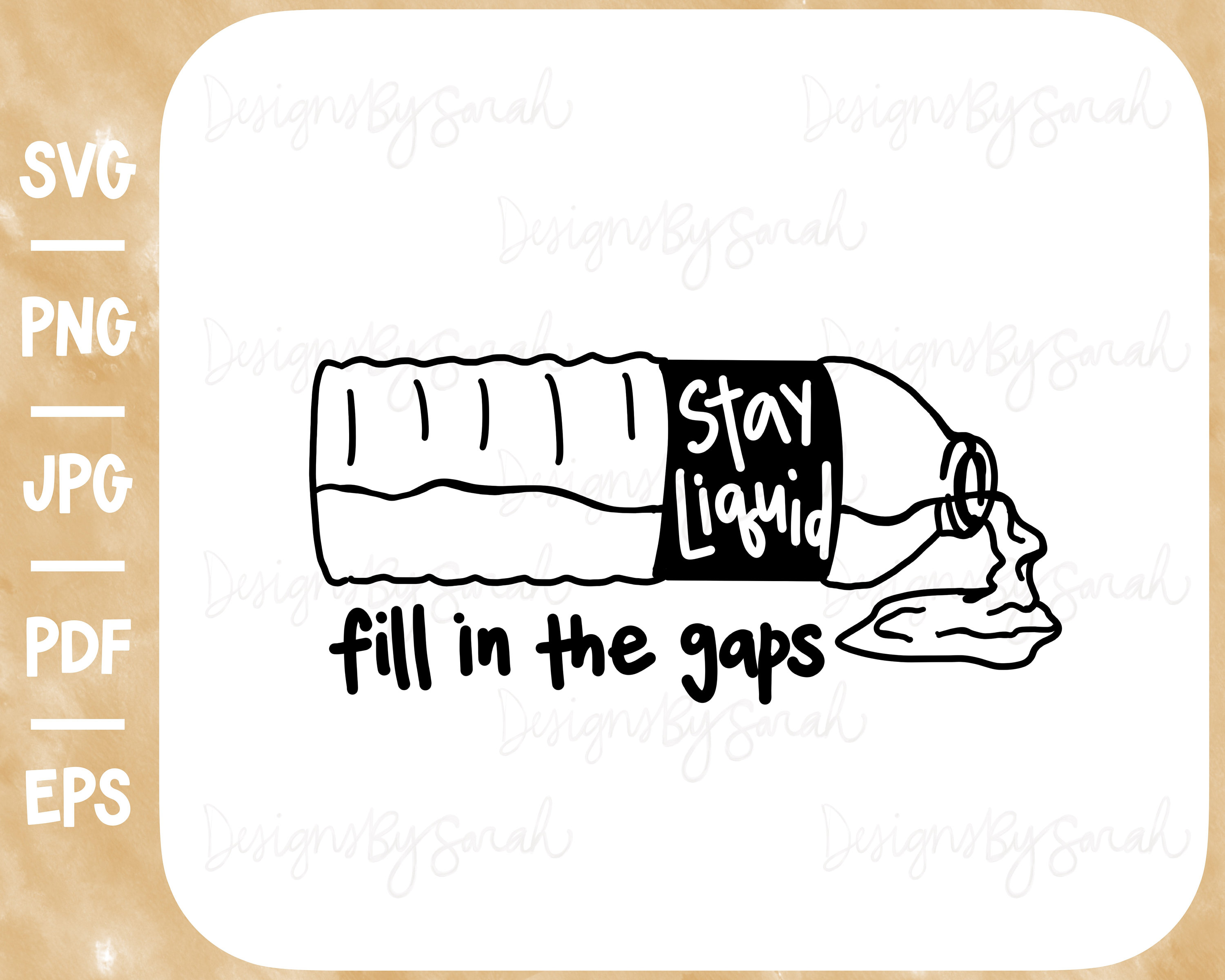 Stay Liquid Svg Fill in the Gaps Svg Swat TV Show Svg Water Bottle Svg ...