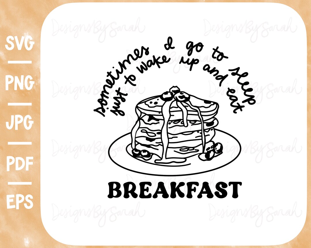 Breakfast Food Lover Svg Breakfast Svg Art Waffle Svg Cute Breakfast ...