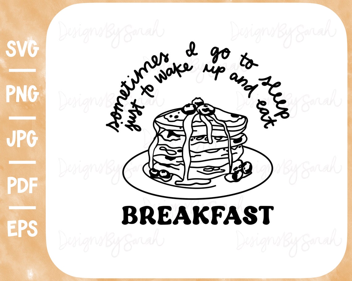 Breakfast Food Lover Svg Breakfast Svg Art Waffle Svg Cute Breakfast ...