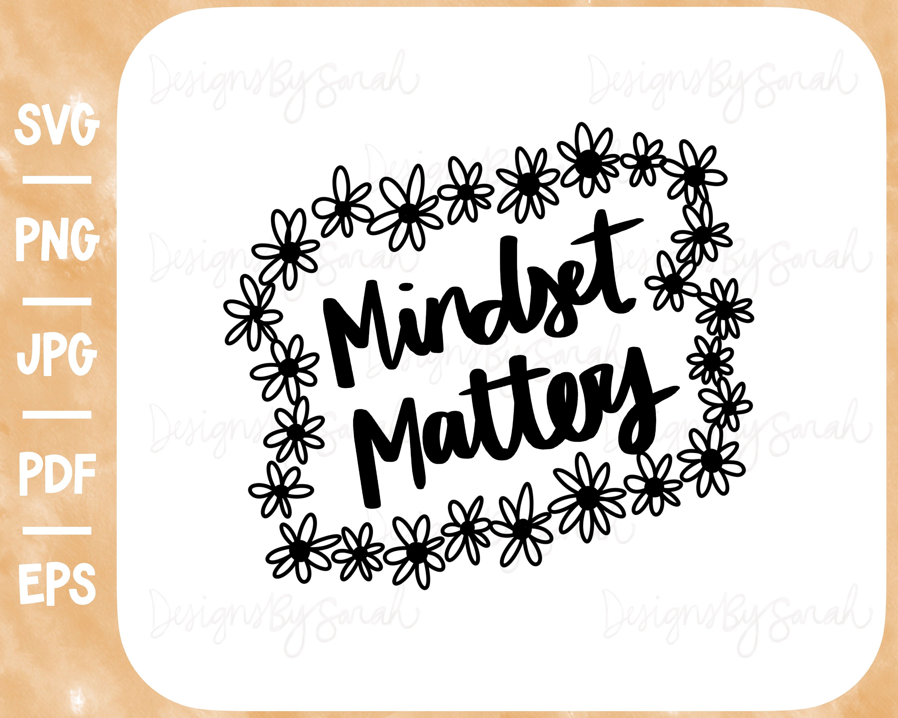 Mindset Matters Svg Mindset Svg Mindfulness Svg Self-care Svg Positive ...