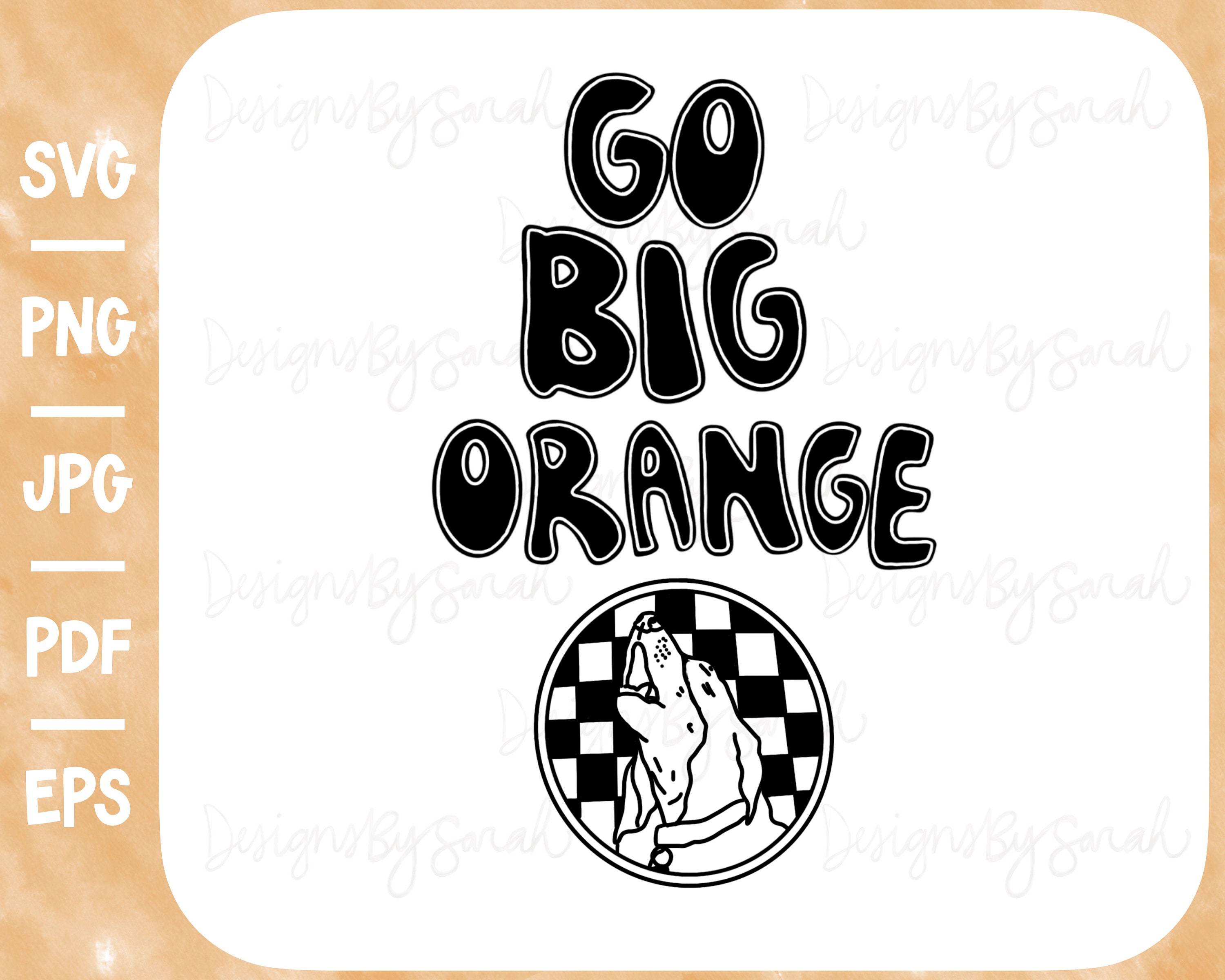 GBO Svg Orange Svg Checkered Svg Vintage Aesthetic Svg Howling - Etsy