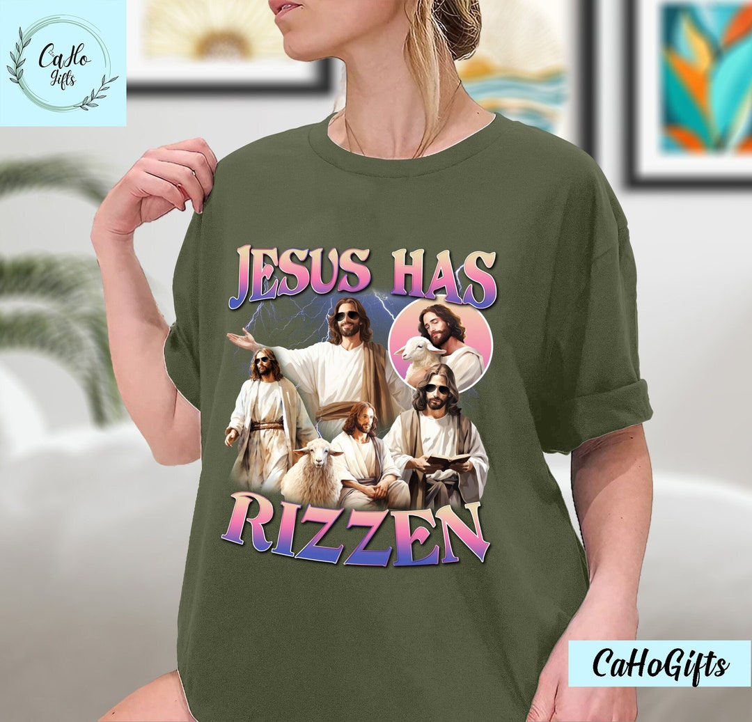 Jesus Rizz Tour Merch Edition Vintage 90s Shirt, Funny Jesus Shirt ...