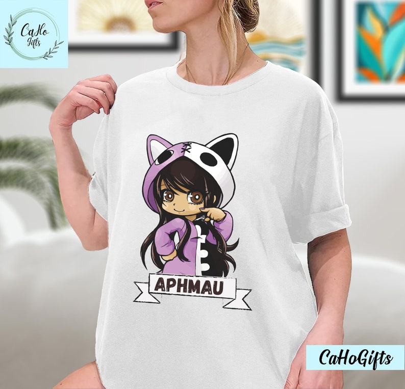 Aphmau T Shirt, Meemeows Aphmau Cat Shirt, Aphmau Cat Girl Kids T-shirt ...