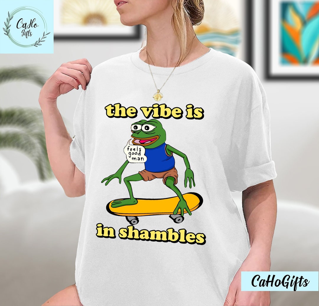 The Vibe is in Shambles Kermit the Frog Shirt, Vibe in Shambles Meme ...