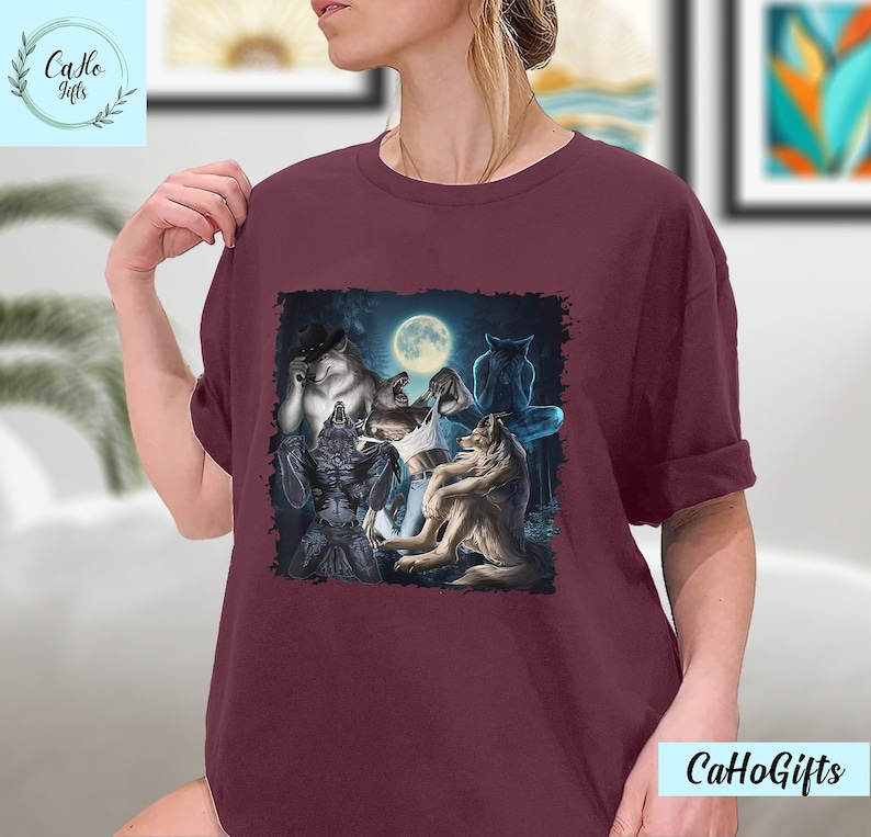 Wolf Ripping Shirt Meme Funny, Offensive Gifts Shirts, Oddly Specific ...