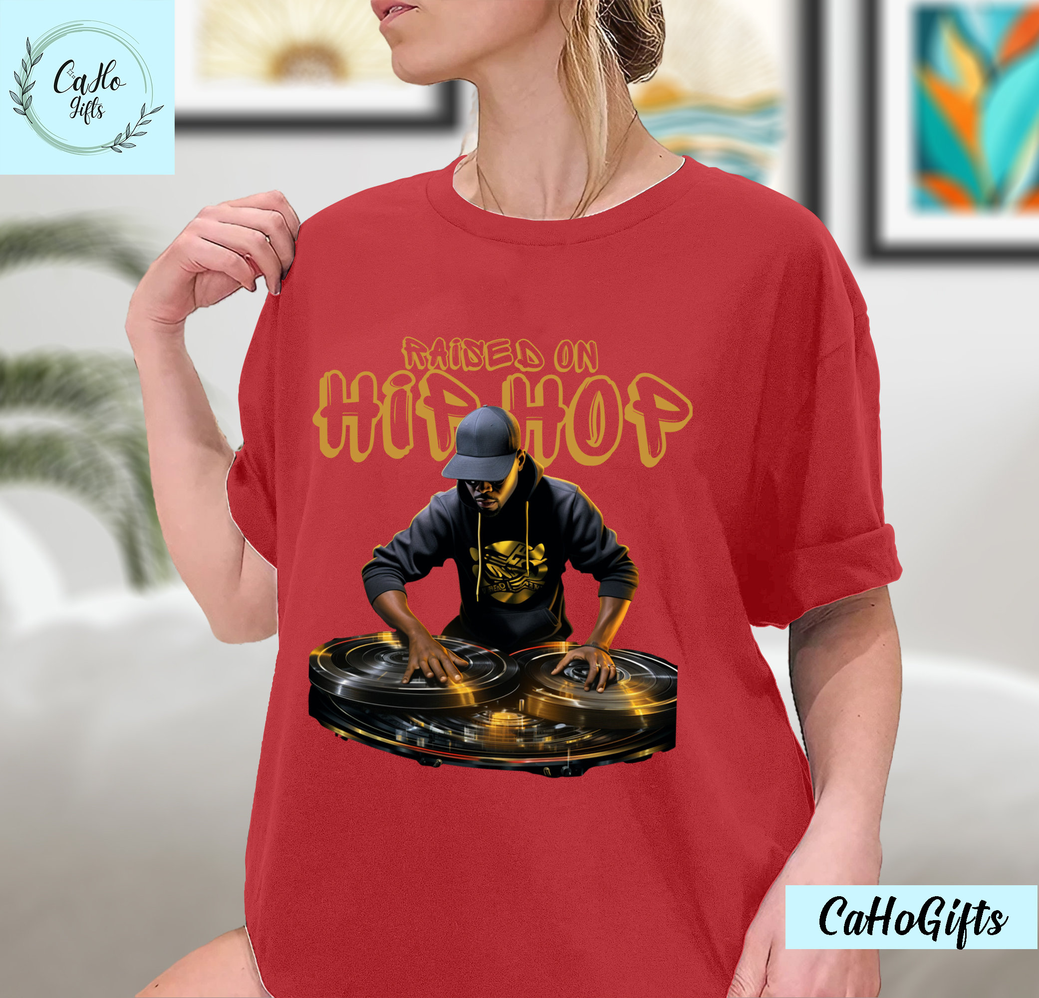 Raised on Hip Hop Shirt, Hip Hop DJ 50th Anniversary Graphic T-shirt ...