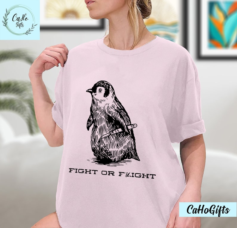 Fight or Flight Funny Penguin Pun Fight or Flight Meme - Etsy