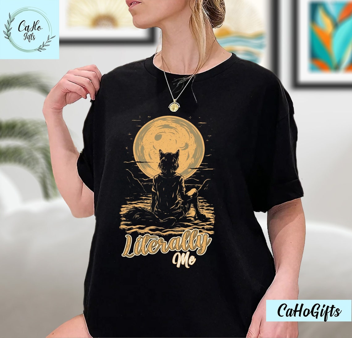 Sitting Wolf Literally Me Funny Meme Shirt, Wolf Meme Tee, Wolf Ripping ...